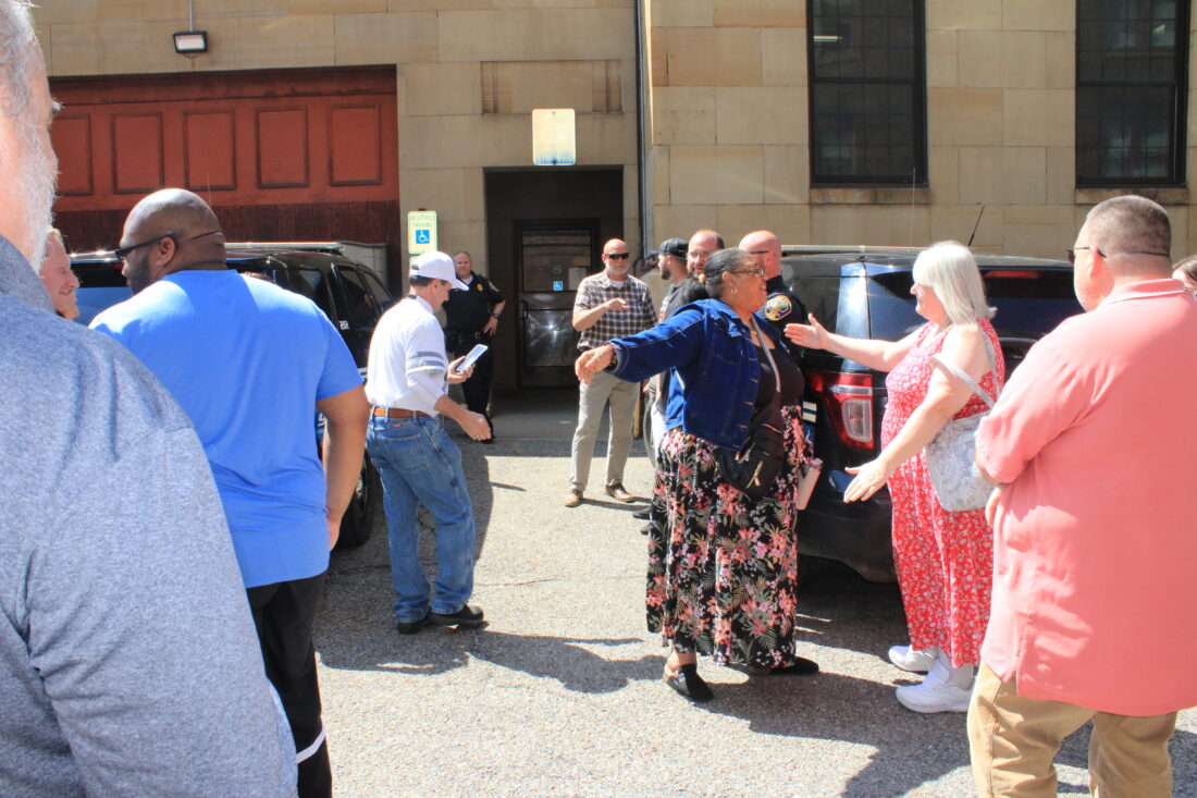 Multiple police and fire departments gather to celebrate retirement of ...
